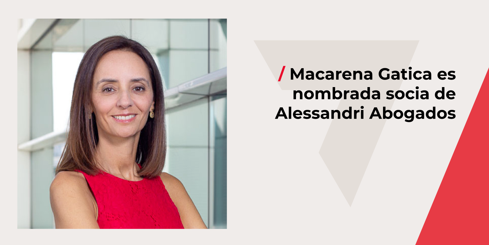 Macarena Gatica es nombrada socia de Alessandri Abogados - Alessandri Abogados